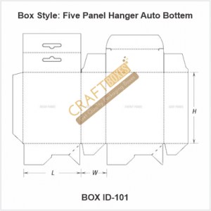 Five Panel Hanger Auto Bottom Boxes